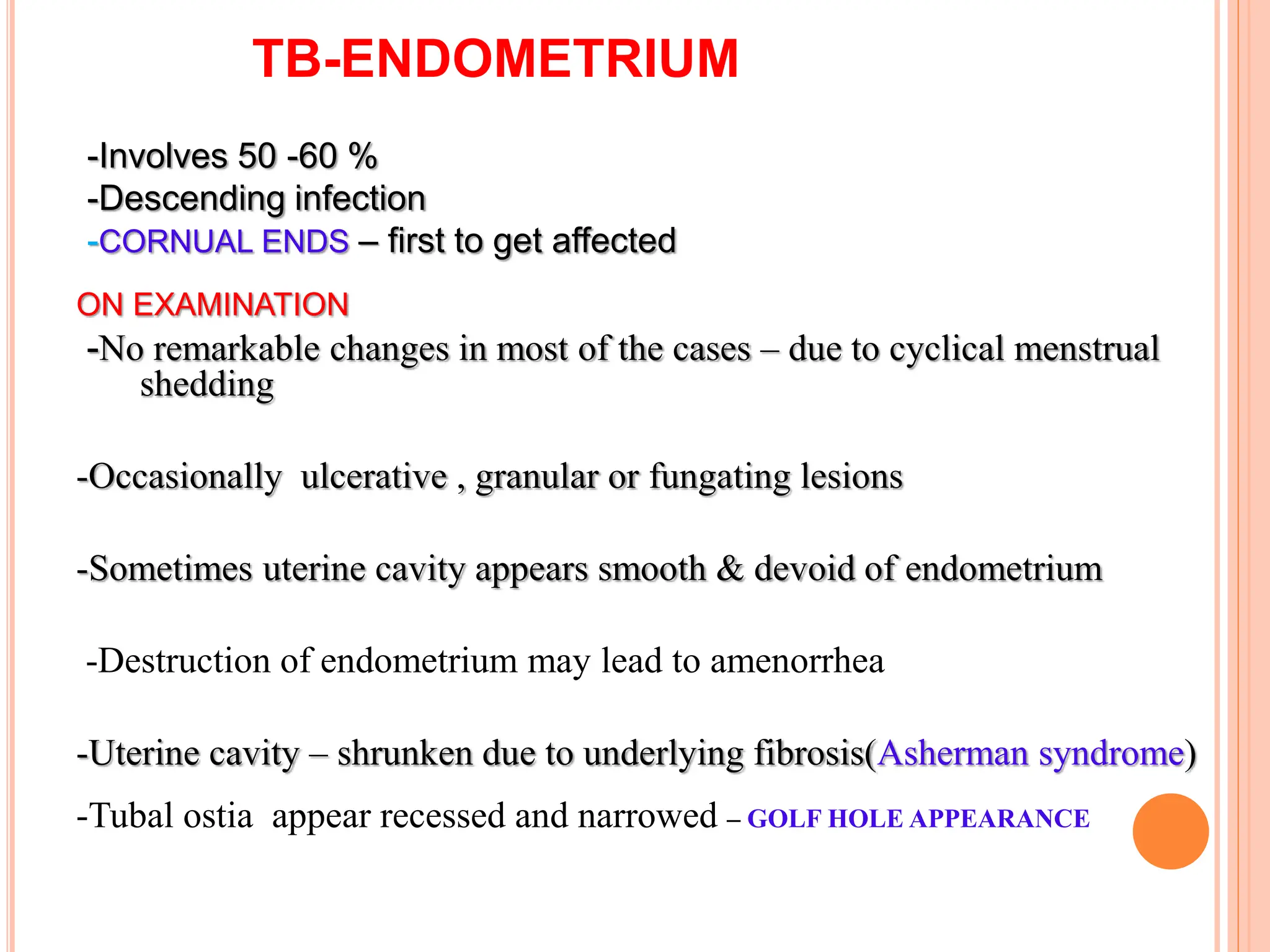 Tuberculosis of genital tract presentation | PPTX