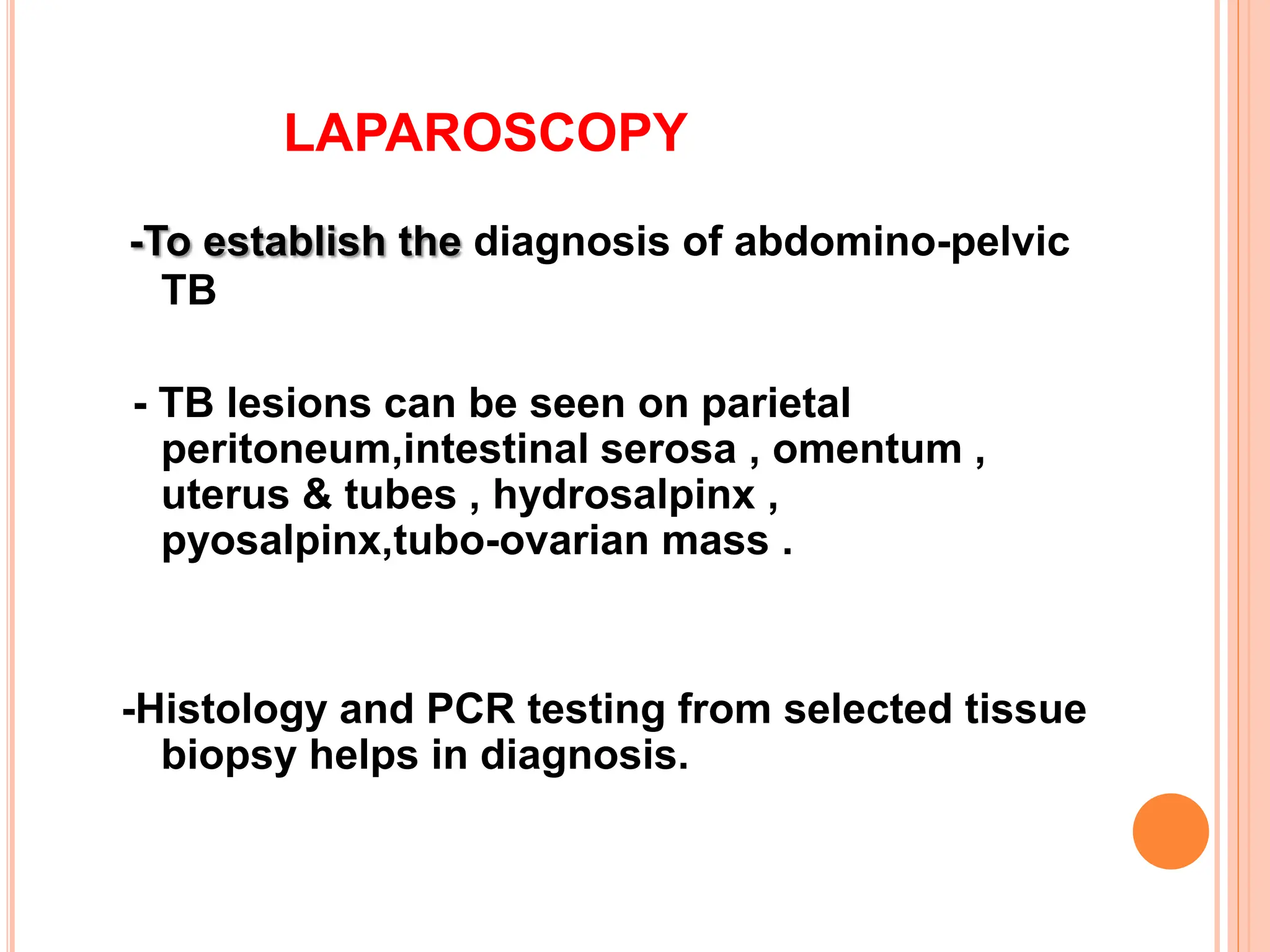 Tuberculosis of genital tract presentation | PPTX