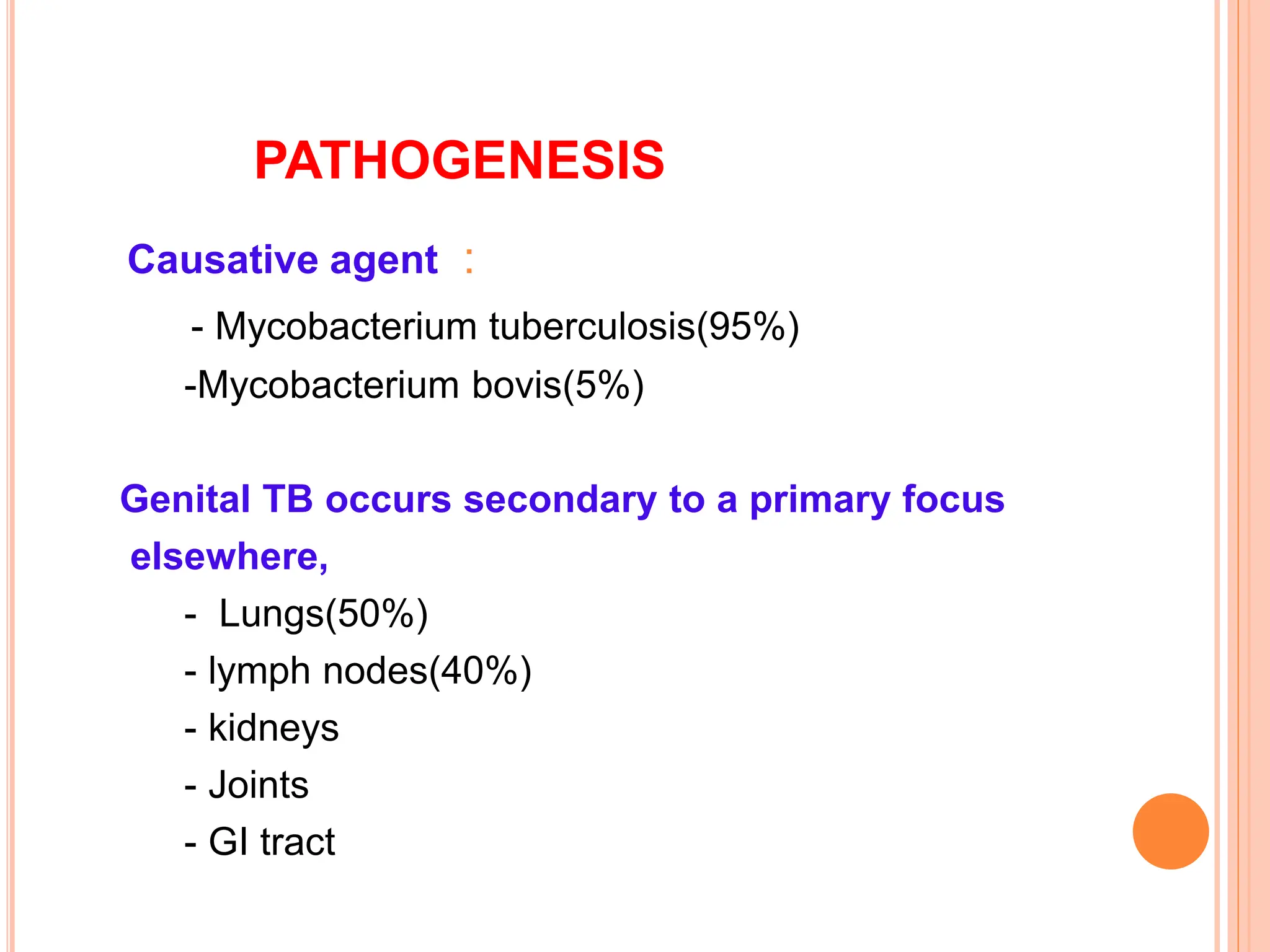 Tuberculosis of genital tract power point | PPTX