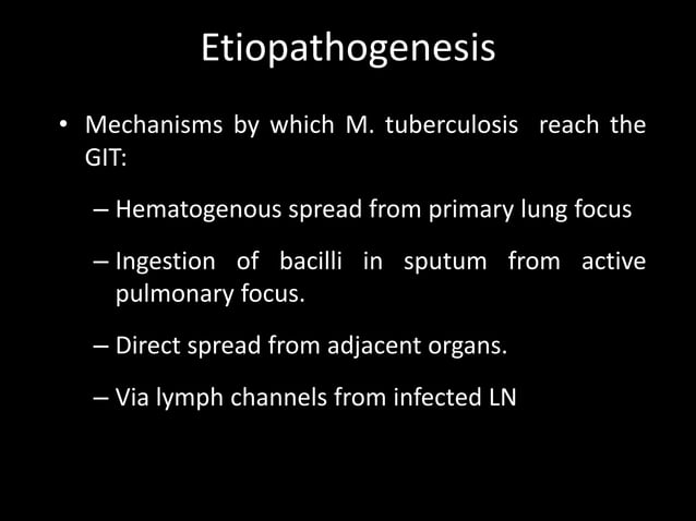 Tuberculosis of GIT | PPTX | Digestive Disorders | Diseases and Conditions