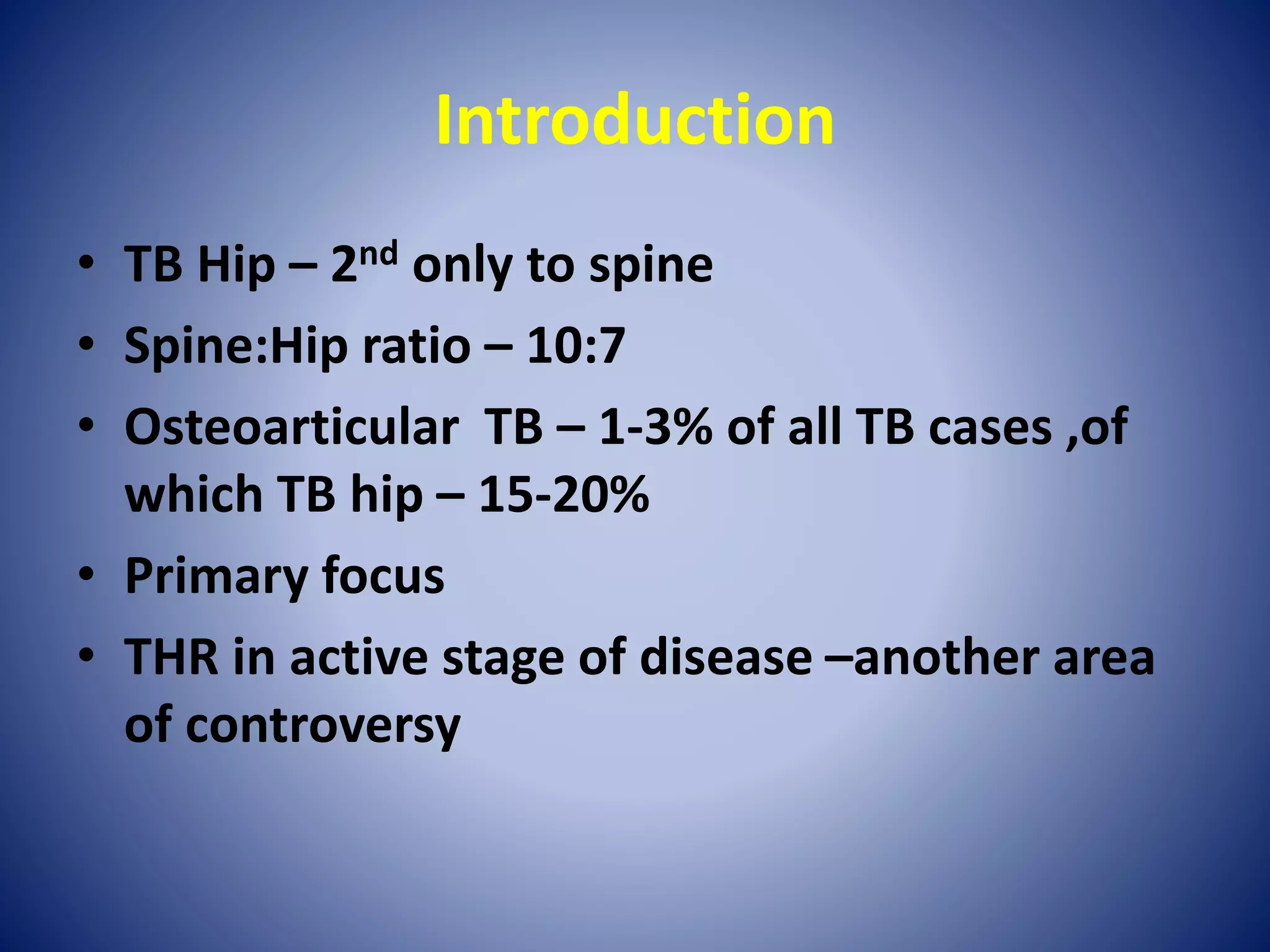 Tuberculosis of hip joint | PPTX