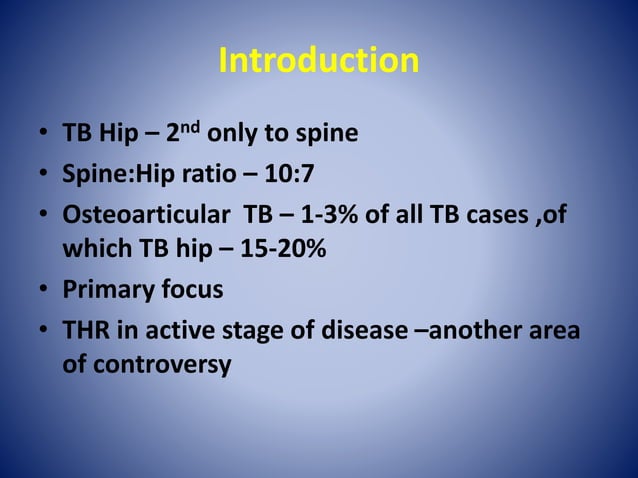 Tuberculosis of hip joint | PPTX