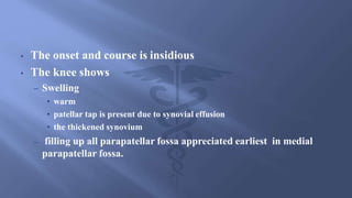 Tuberculosis of knee by dr ashutosh | PPTX