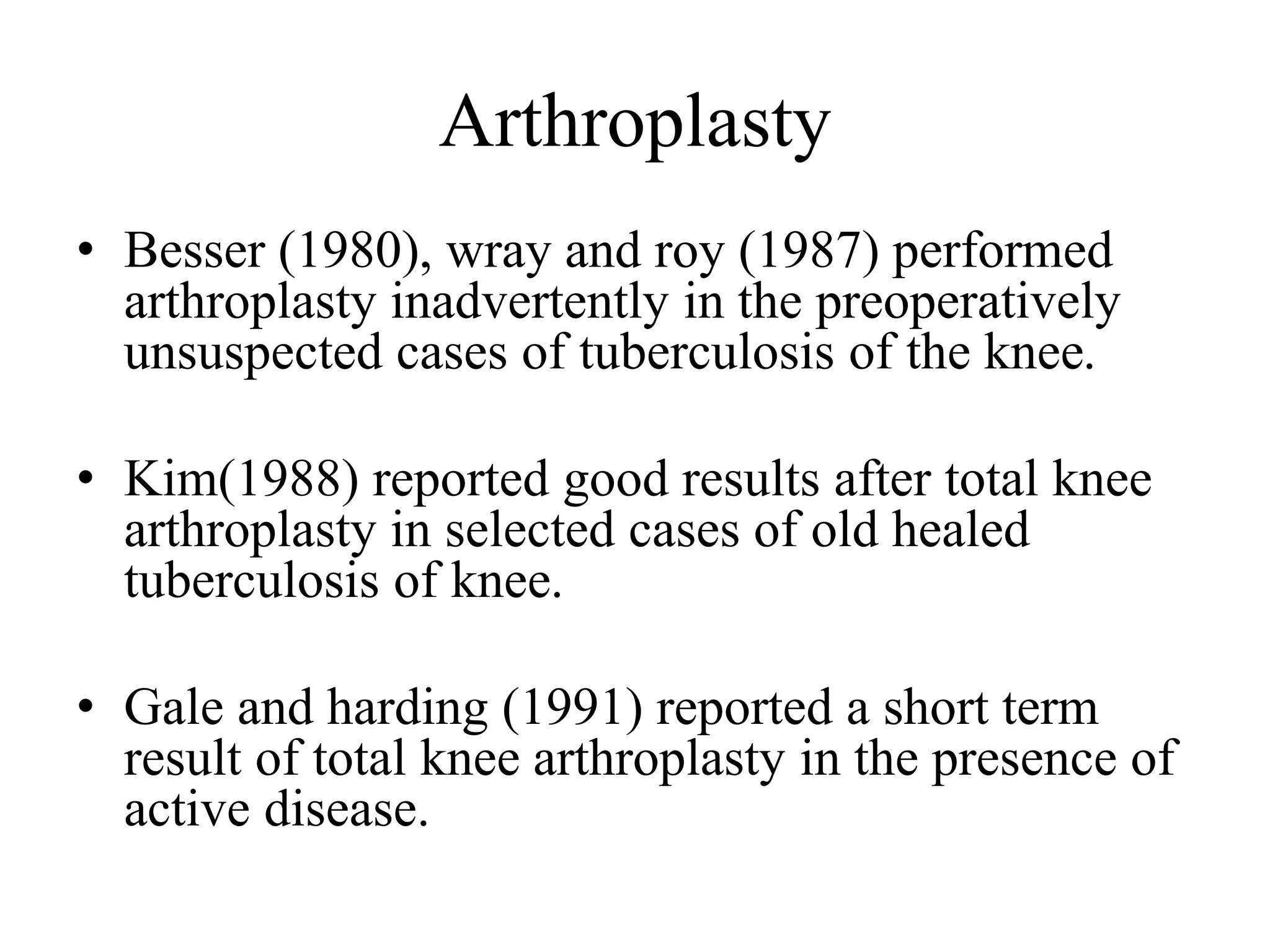 Tuberculosis of knee | PPTX