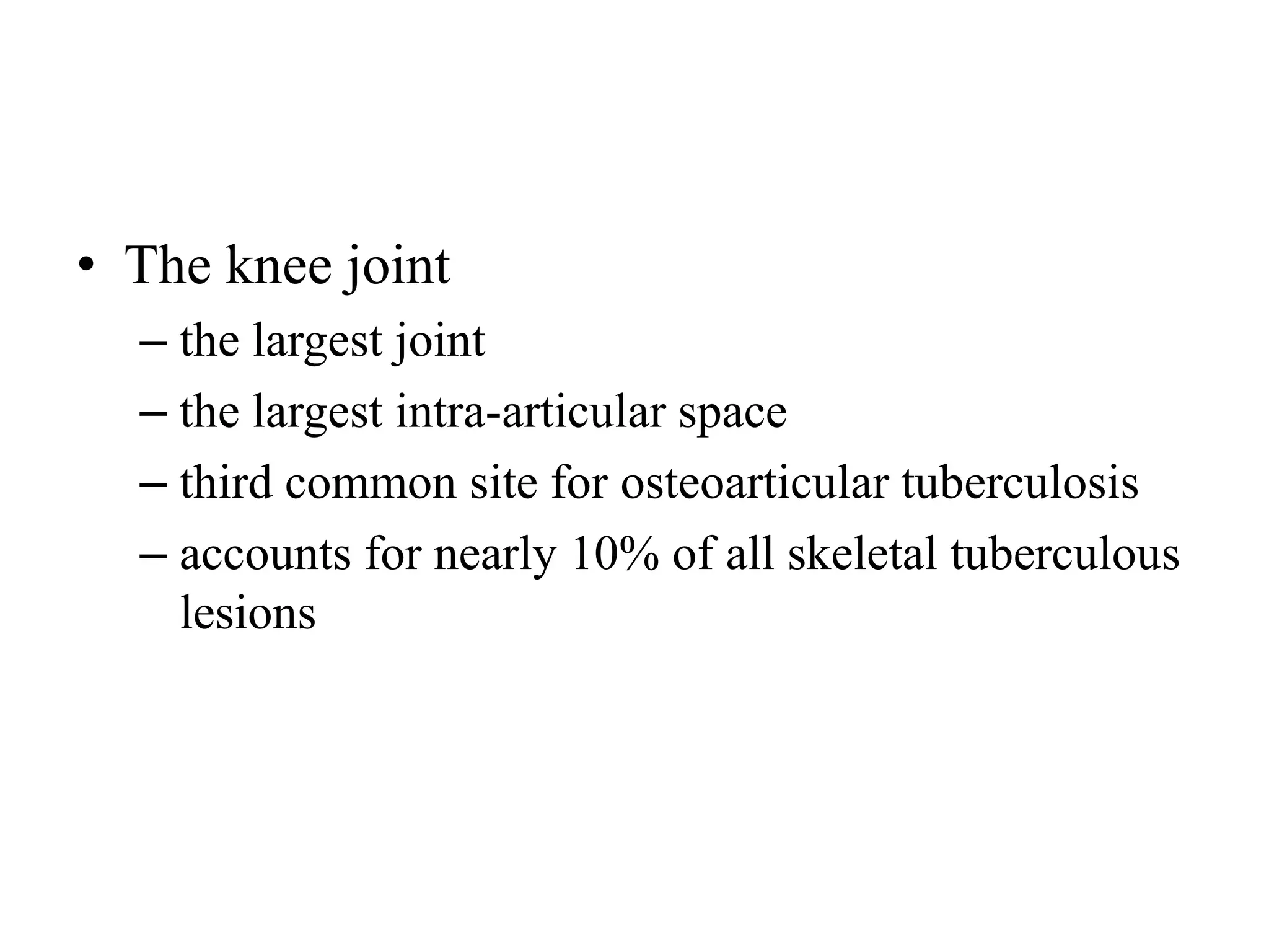 Tuberculosis of knee | PPTX