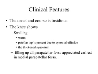 Tuberculosis of knee | PPTX