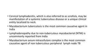Tuberculosis of peripheral lymph nodes | PPTX