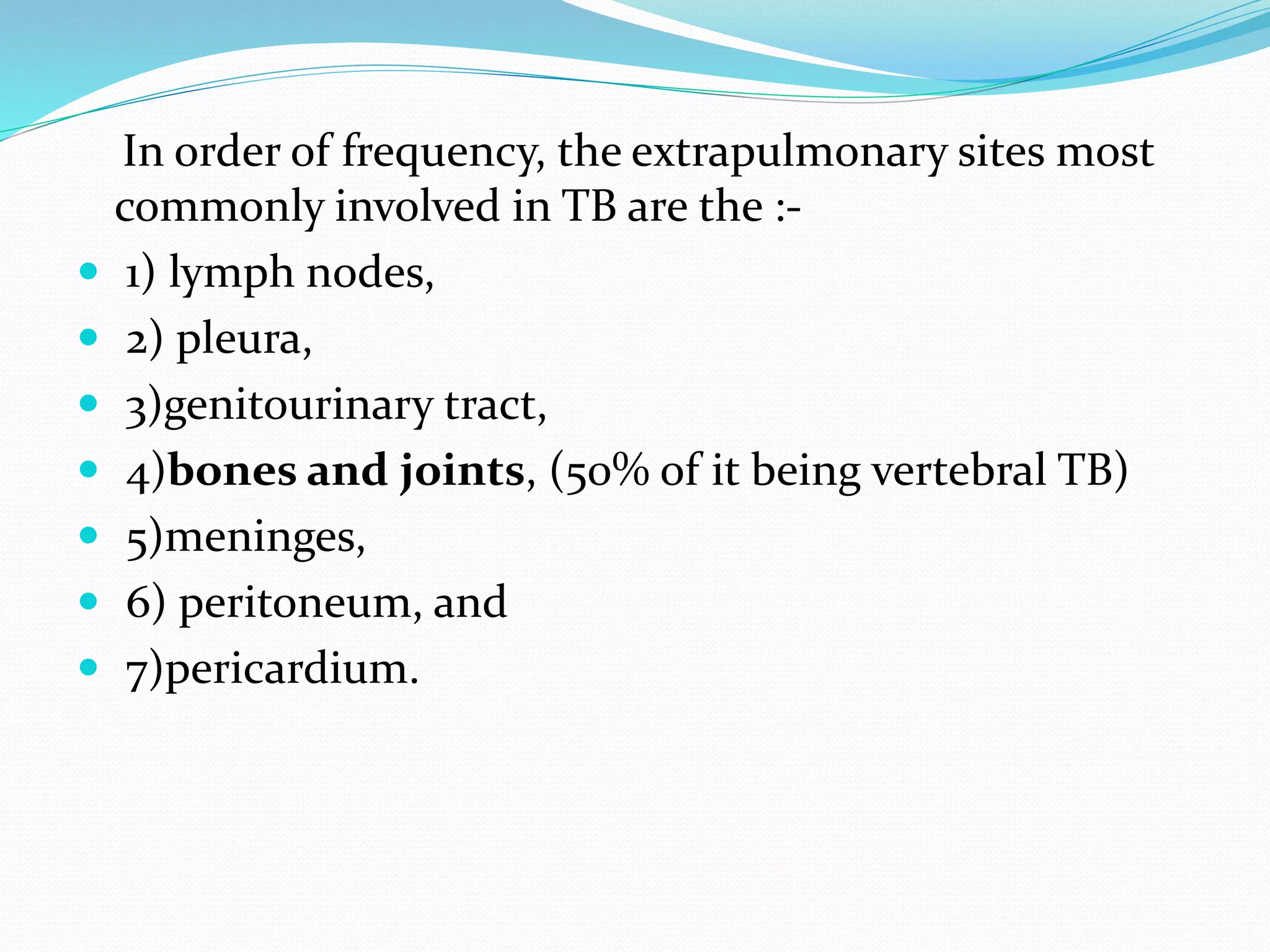 Tuberculosis of spine (pott’s spine) | PPTX | Physical Therapy | Wellness