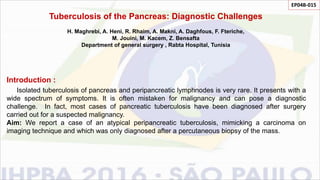 Tuberculosis of the Pancreas Diagnostic Challenges.ppt