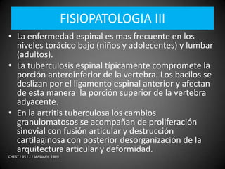 Tuberculosis osea y articular | PPTX