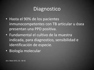 Tuberculosis osea y articular | PPTX