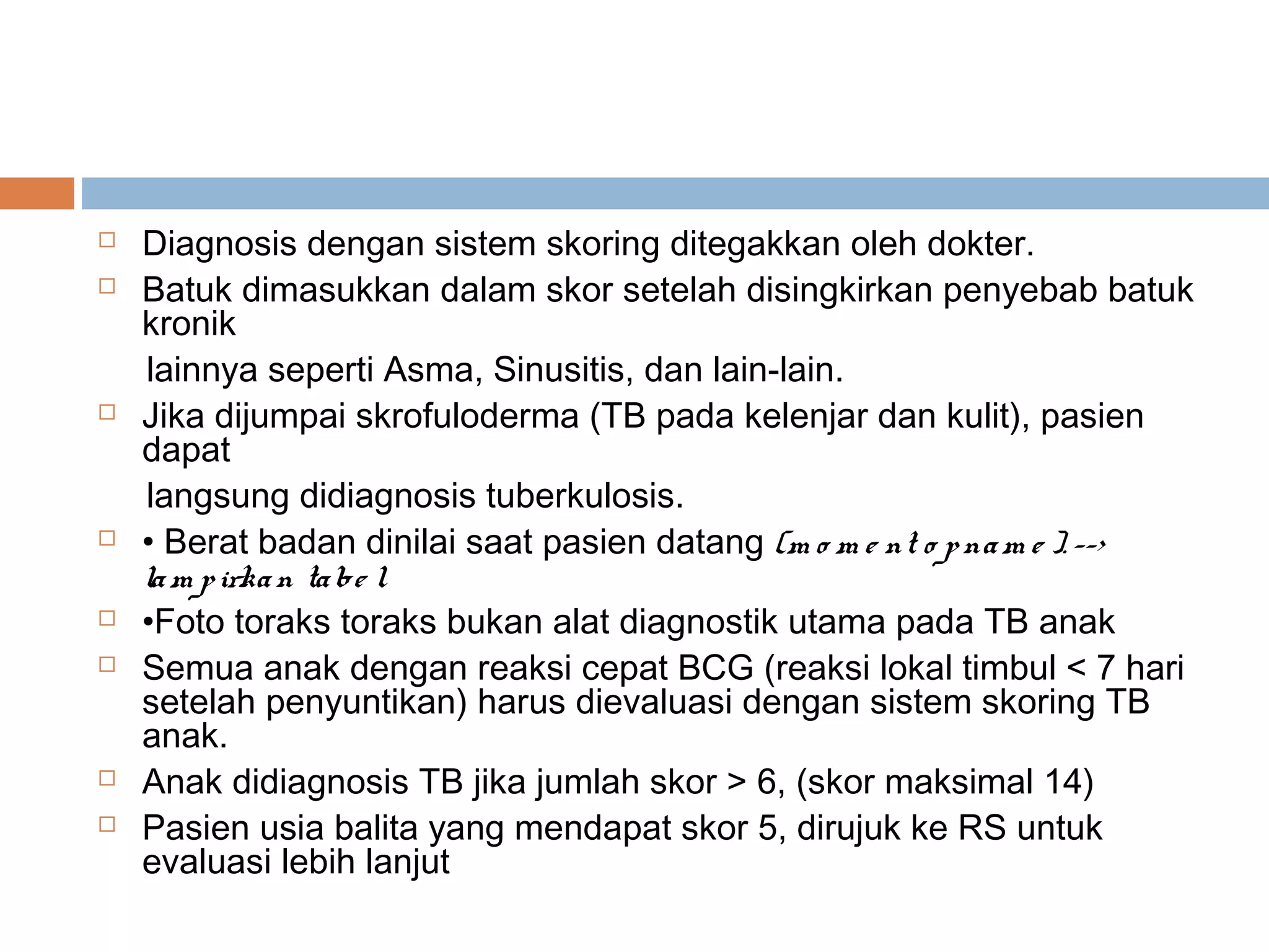 Tuberculosis pada anak | PPT