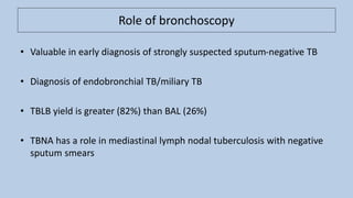 Tuberculosis pathophysiology and diagnosis | Jindal Chest Clinic | PPTX