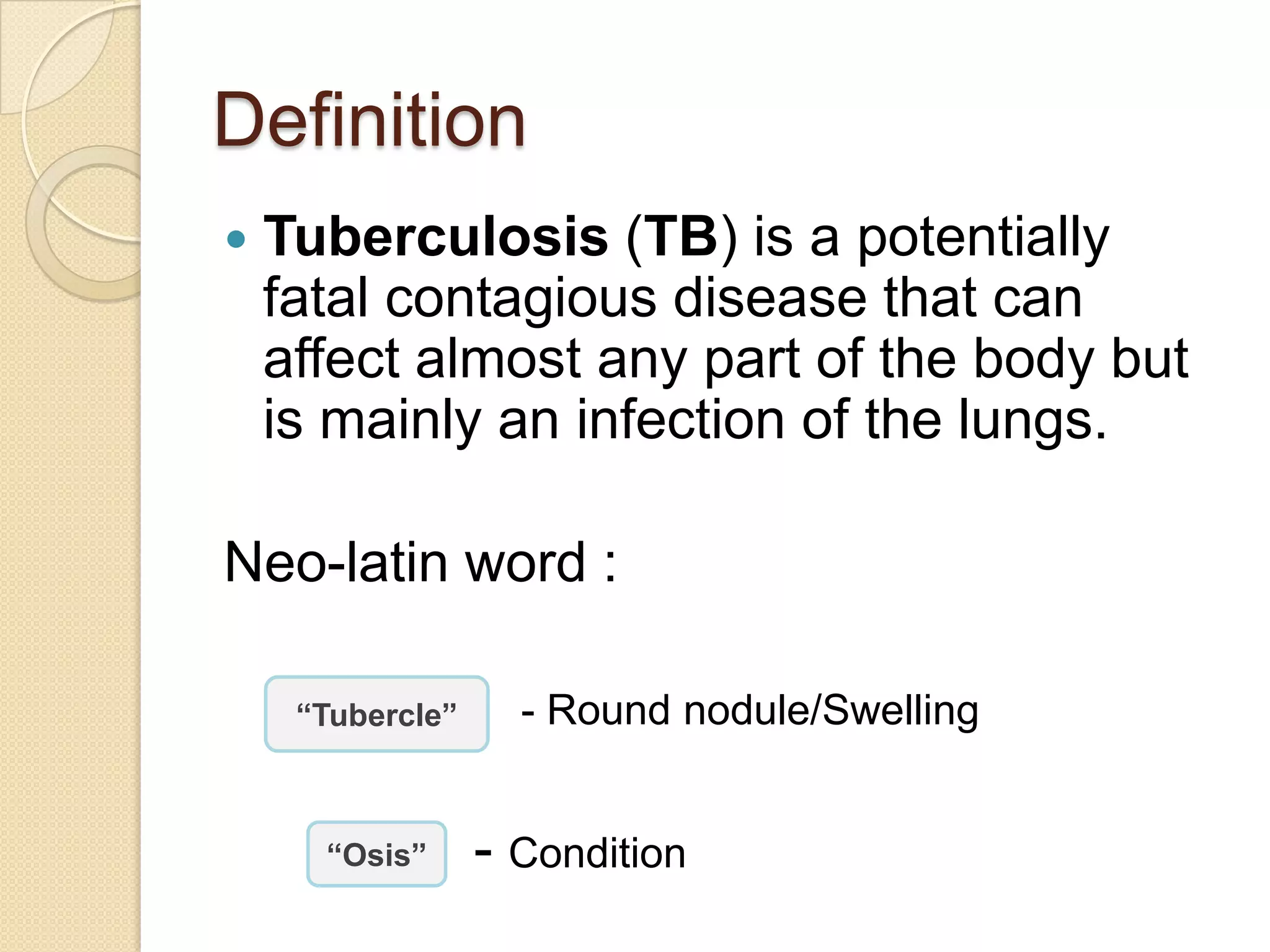 Tuberculosis presentation by Sohel Memon | PPTX