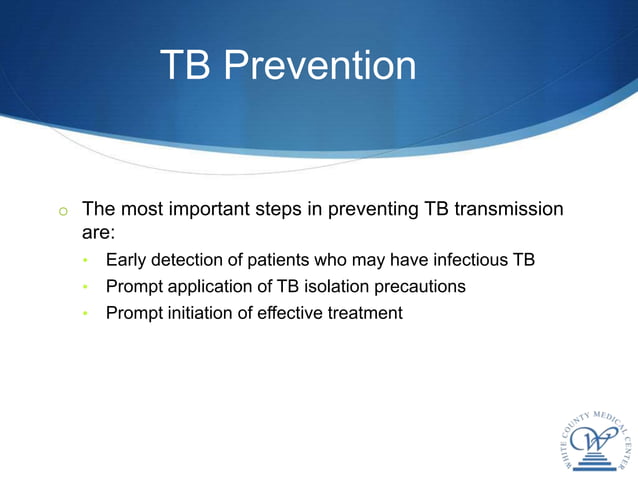 Tuberculosis prevention | PPTX