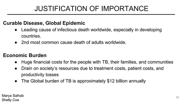 Tuberculosis (TB) - Public Health Presentation | PPTX | Lung and ...