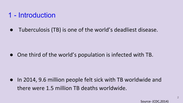 Tuberculosis (TB) - Public Health Presentation | PPTX | Lung and ...
