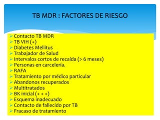 Factores De Riesgo De Tuberculosis
