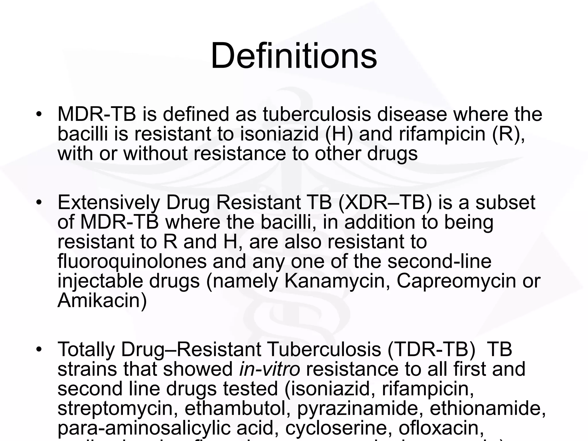 WHO and RNTCP guidelines - Tuberculosis management | PPTX