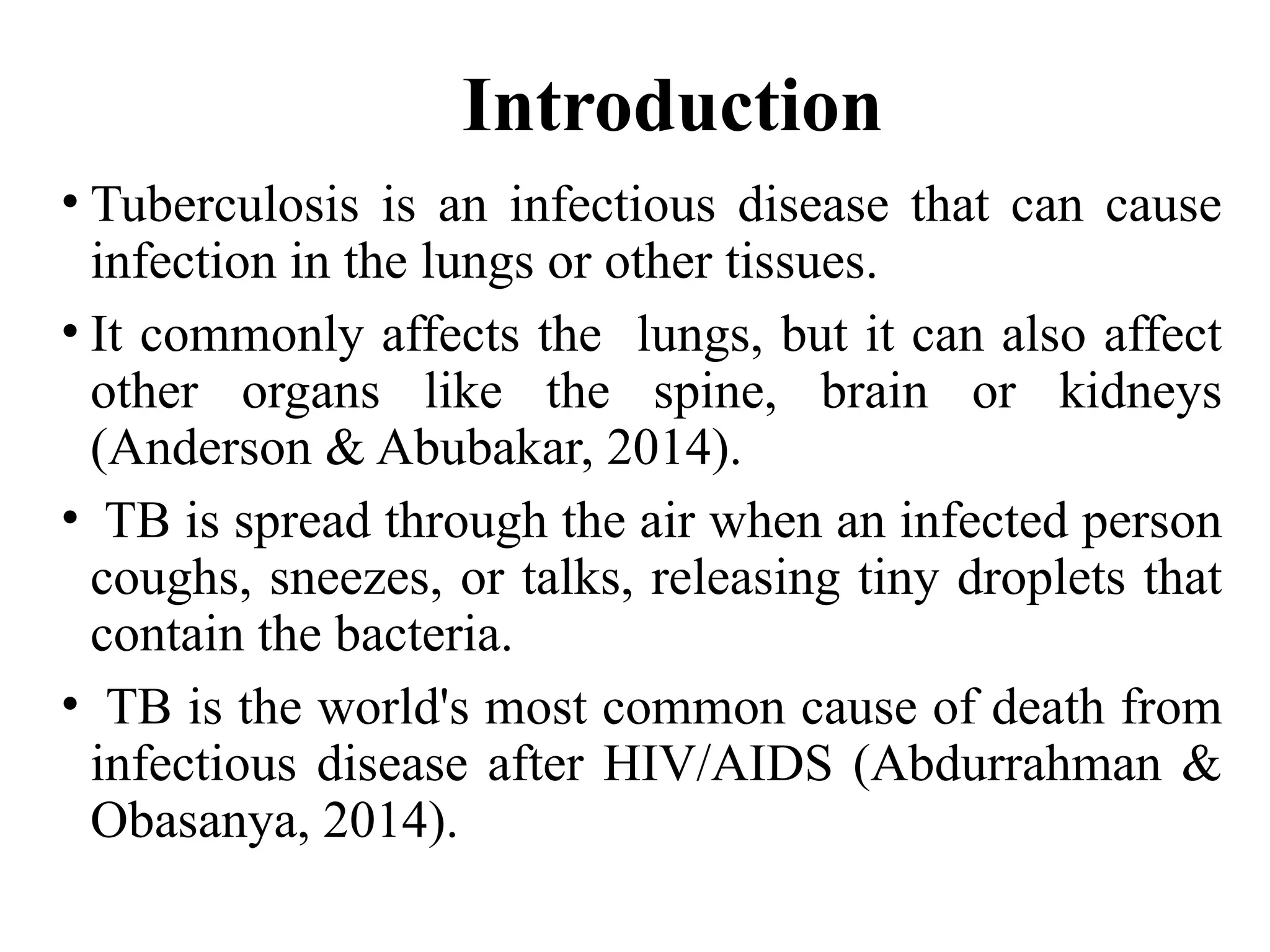 Tuberculosis slide : 2024/2025 PowerPoint | PPTX