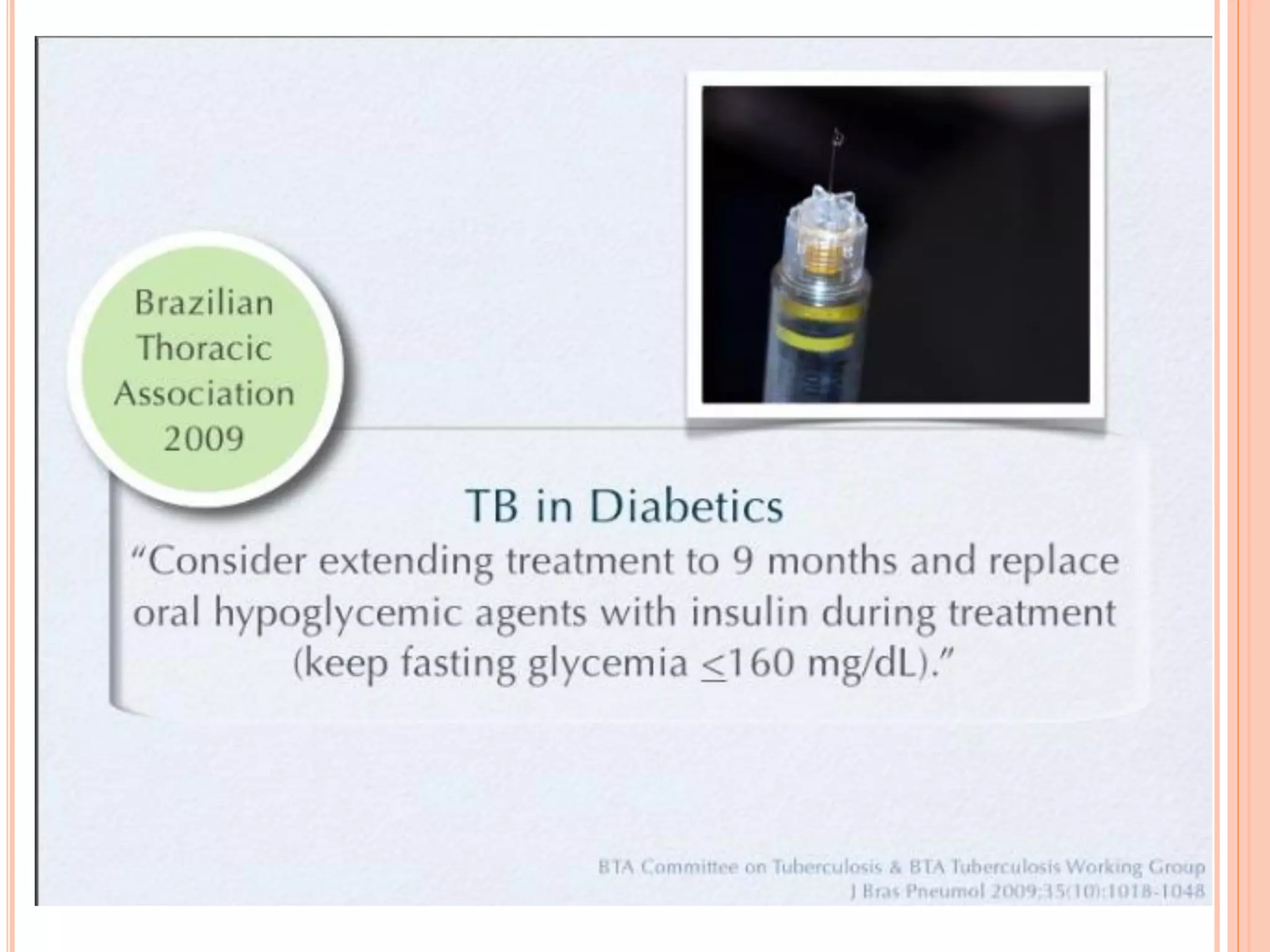 Tuberculosis y diabetes mellitus | PDF