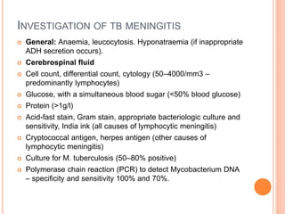 Tuberculous infection of CNS | PPTX
