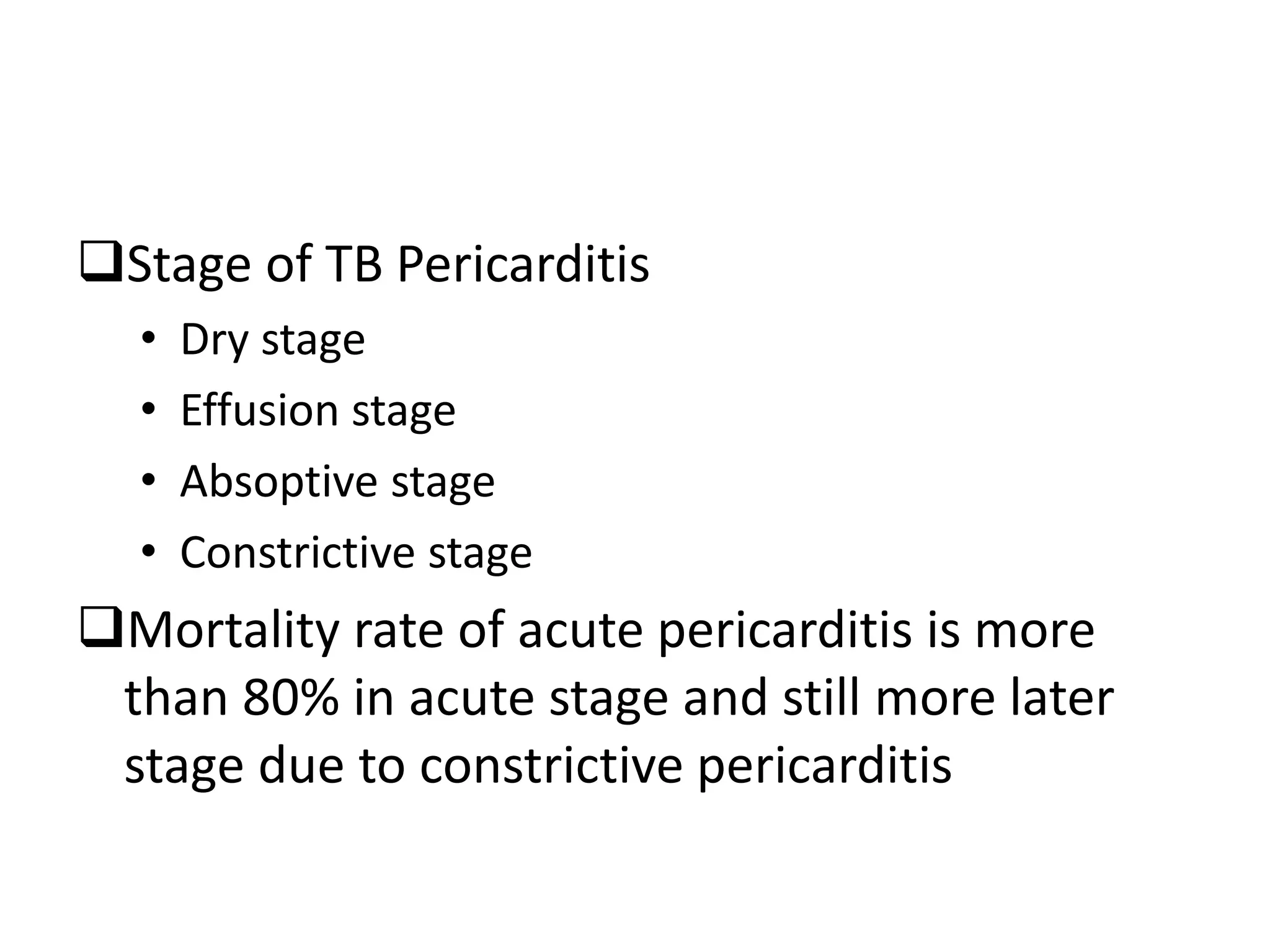 Tuberculous pericardial effusion | PPTX