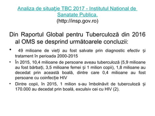 Tuberculoza problema de sanatate publica si management sanitar | PPT