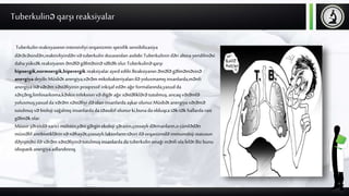 Tuberkulin sınağı və BCG vaksini | PPTX