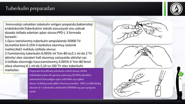 Tuberkulin sınağı və BCG vaksini | PPT