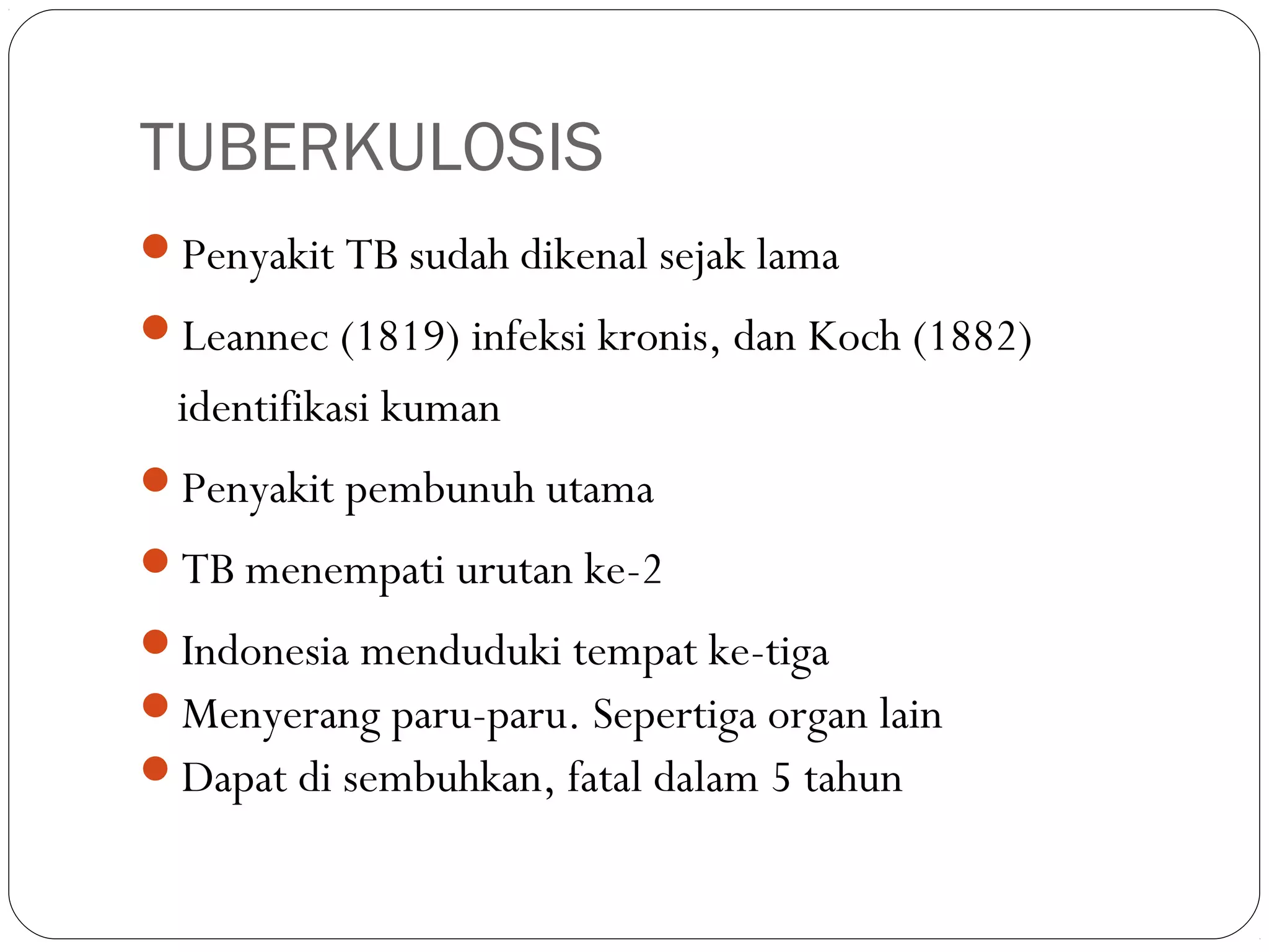 Tuberkulosis | PPT