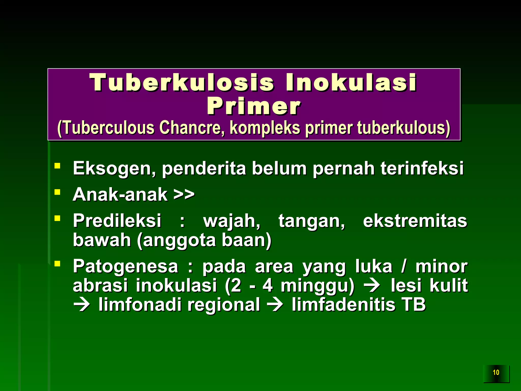 Tuberkulosis kutis & penyakit parasit sawitri, dr. sp kk (k) | PPT