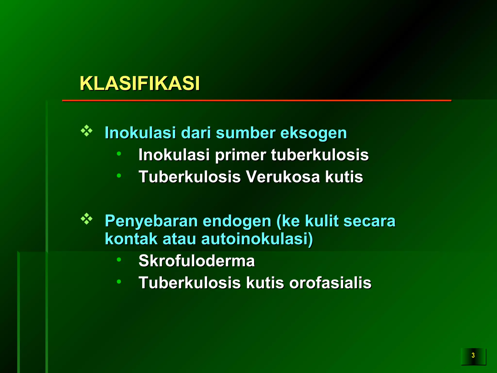 Tuberkulosis kutis & penyakit parasit sawitri, dr. sp kk (k) | PPT