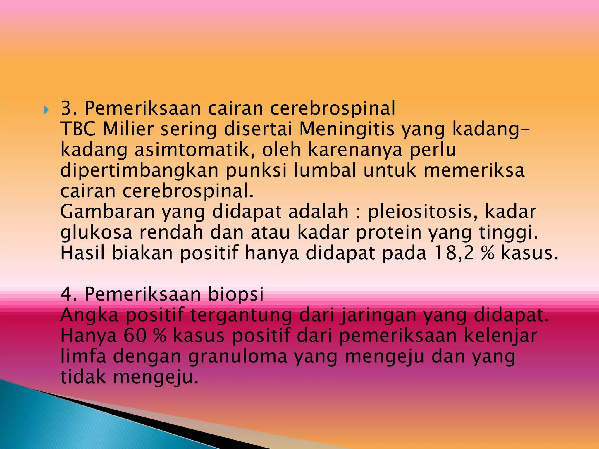 Tuberkulosis milier (milliary tb) dosen pkk ibu sri | PPTX