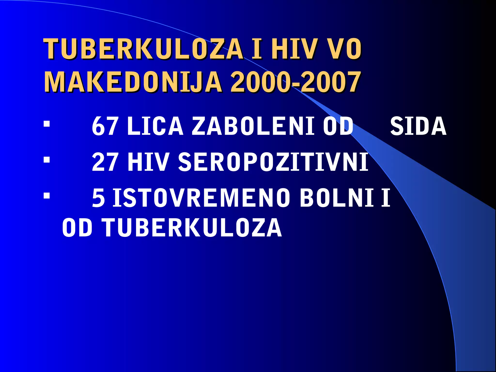Tuberkuloza i hiv infekcija | PPT
