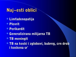 Tuberkuloza i hiv infekcija | PPT