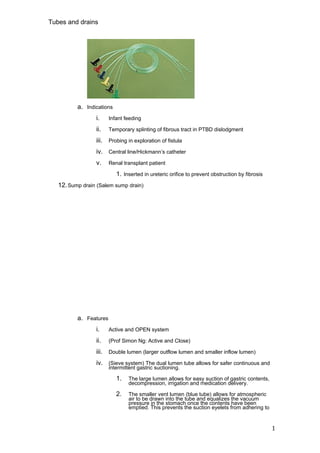 Tubes and Drains | DOC