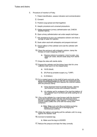Tubes and Drains | PDF