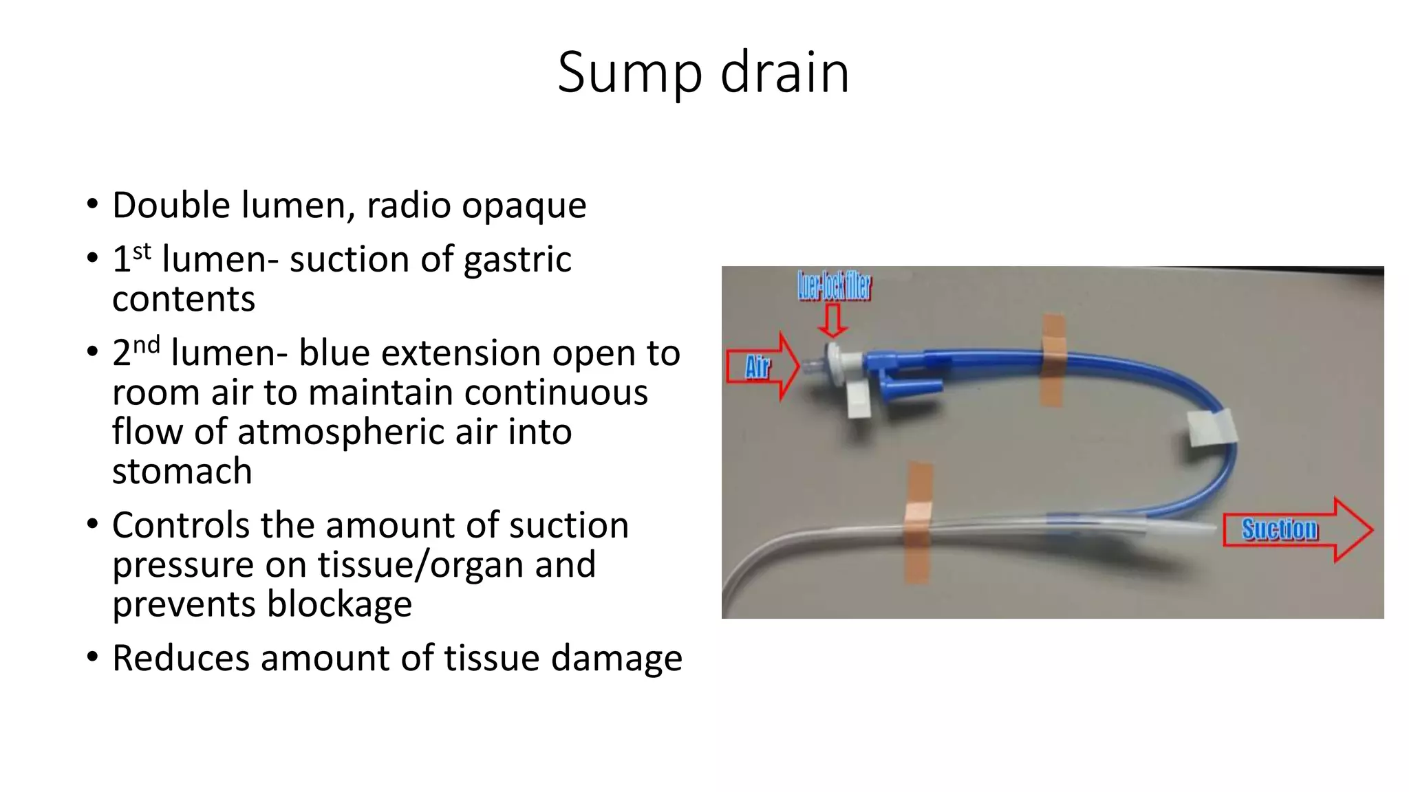Tubes and drains | PPTX