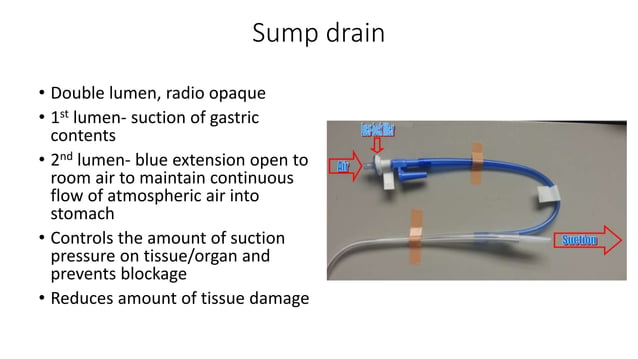Tubes and drains | PPTX
