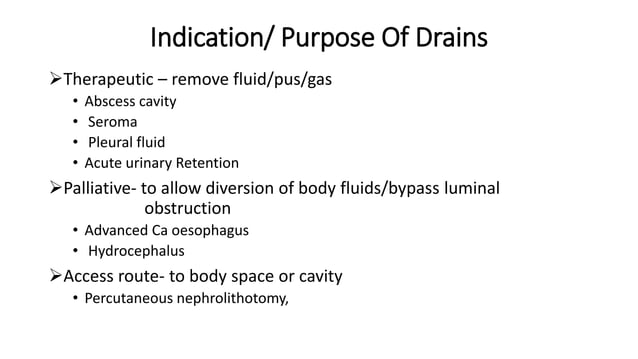 Tubes and drains | PPTX