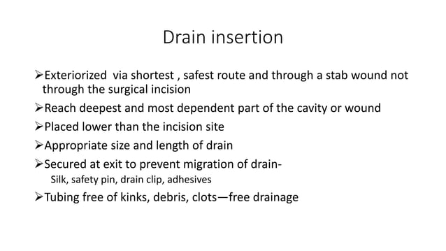 Tubes and drains | PPTX