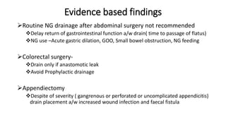Tubes and drains | PPTX
