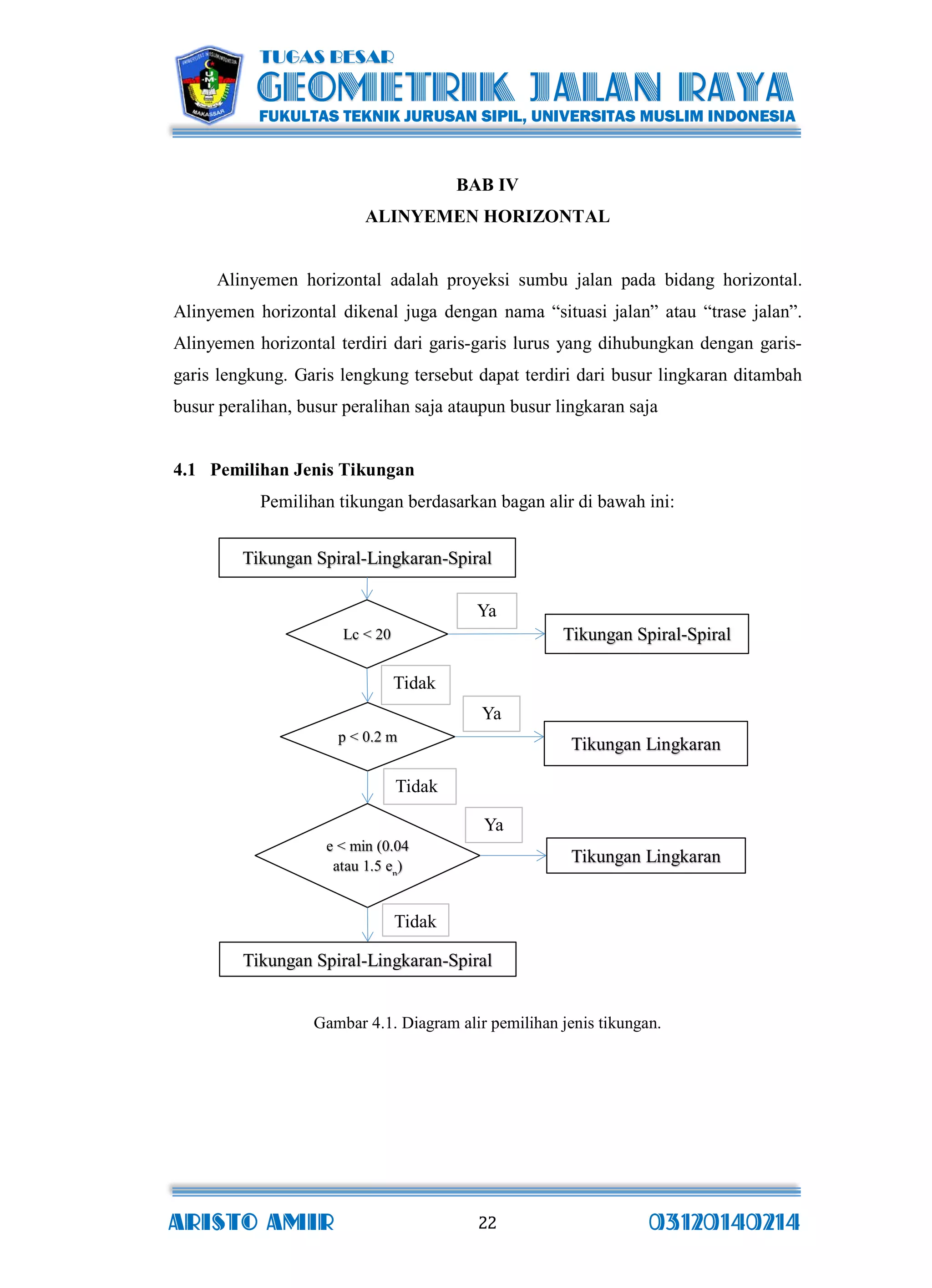 TUGAS BESAR GEOMETRIK JALAN RAYA | PDF