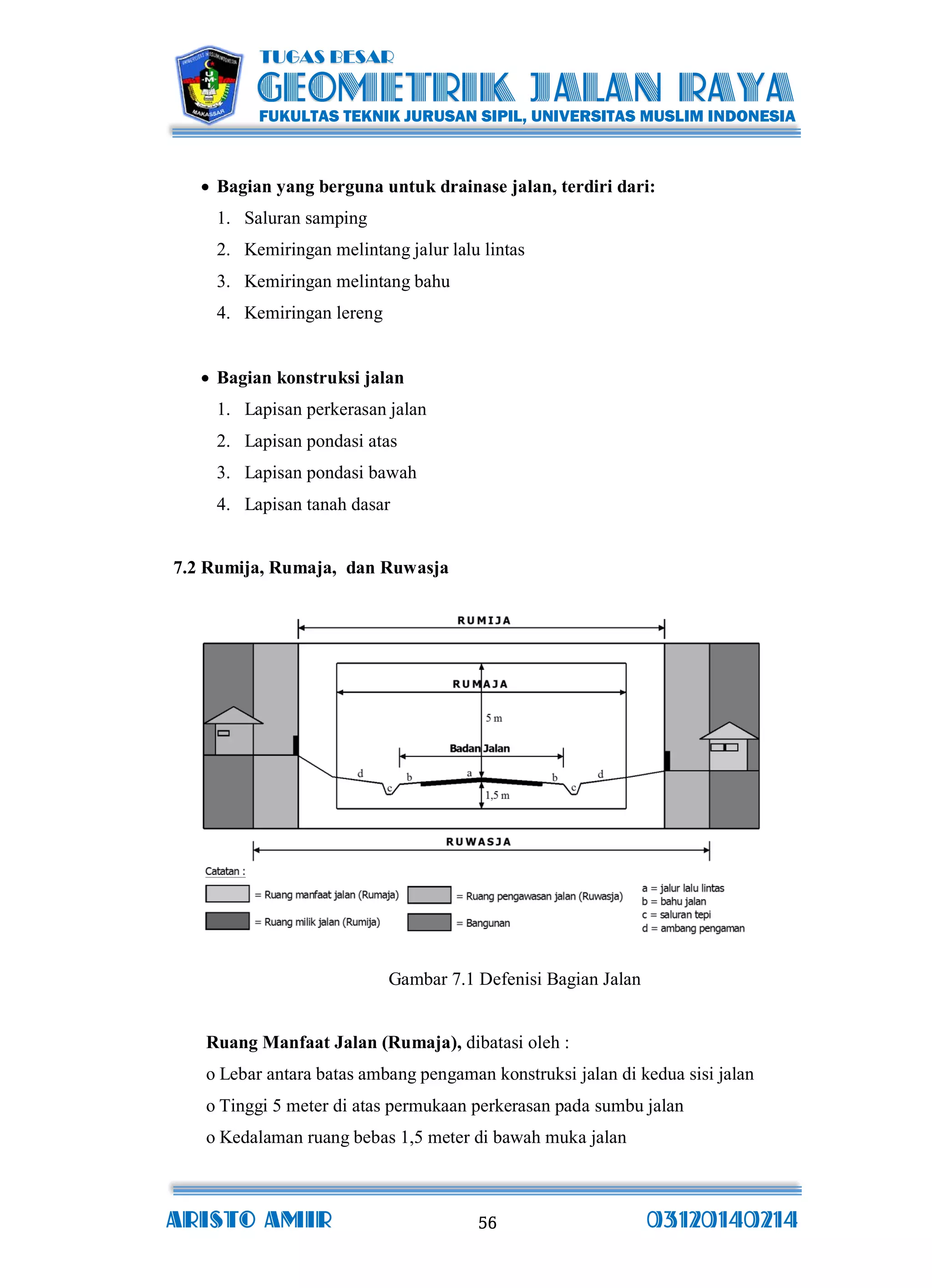 TUGAS BESAR GEOMETRIK JALAN RAYA | PDF