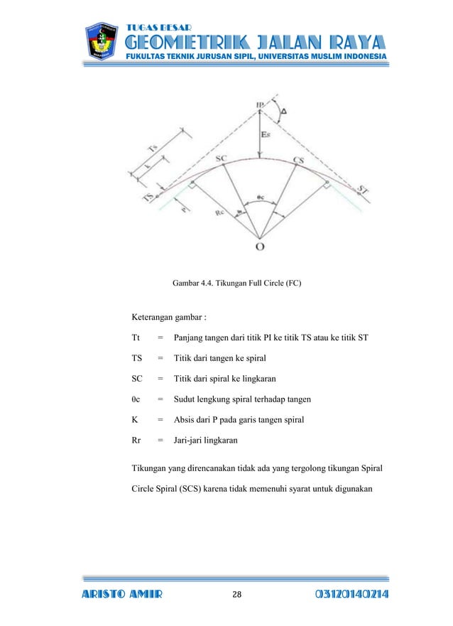 TUGAS BESAR GEOMETRIK JALAN RAYA | PDF