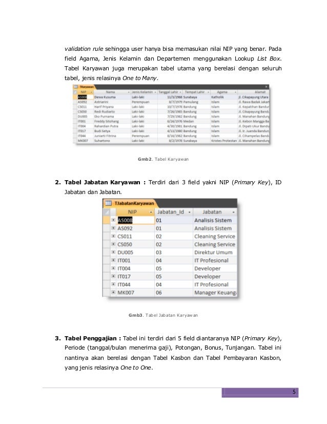 Pengolahan Database Karyawan dengan Access 2007