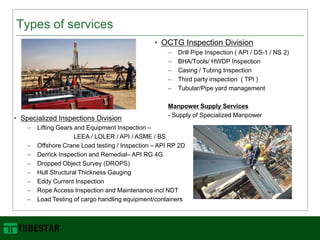 LIFITING AND OCTG INSPECTION PRESENTATION | PDF