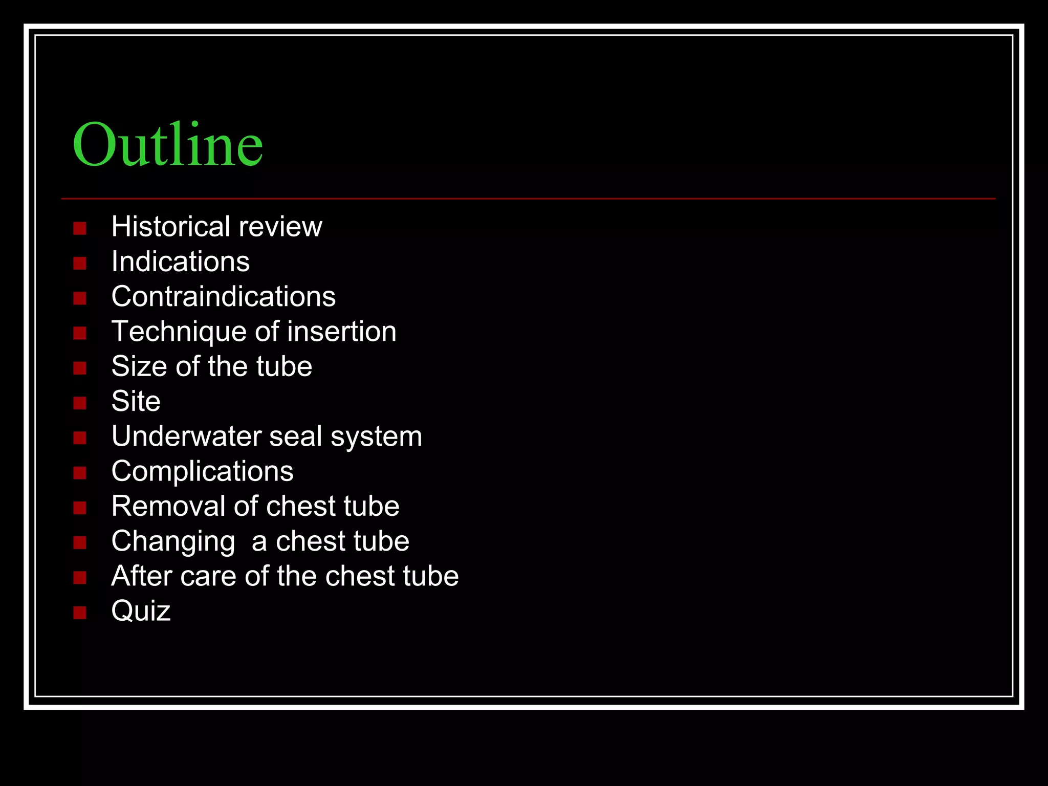 Tube thoracostomy | PPTX