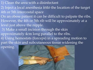Tube thoracostomy | PPTX